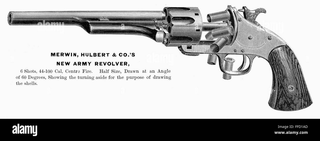 REVOLVER, 19th CENTURY. /nThe New Army Revolver manufactured by Merwin ...