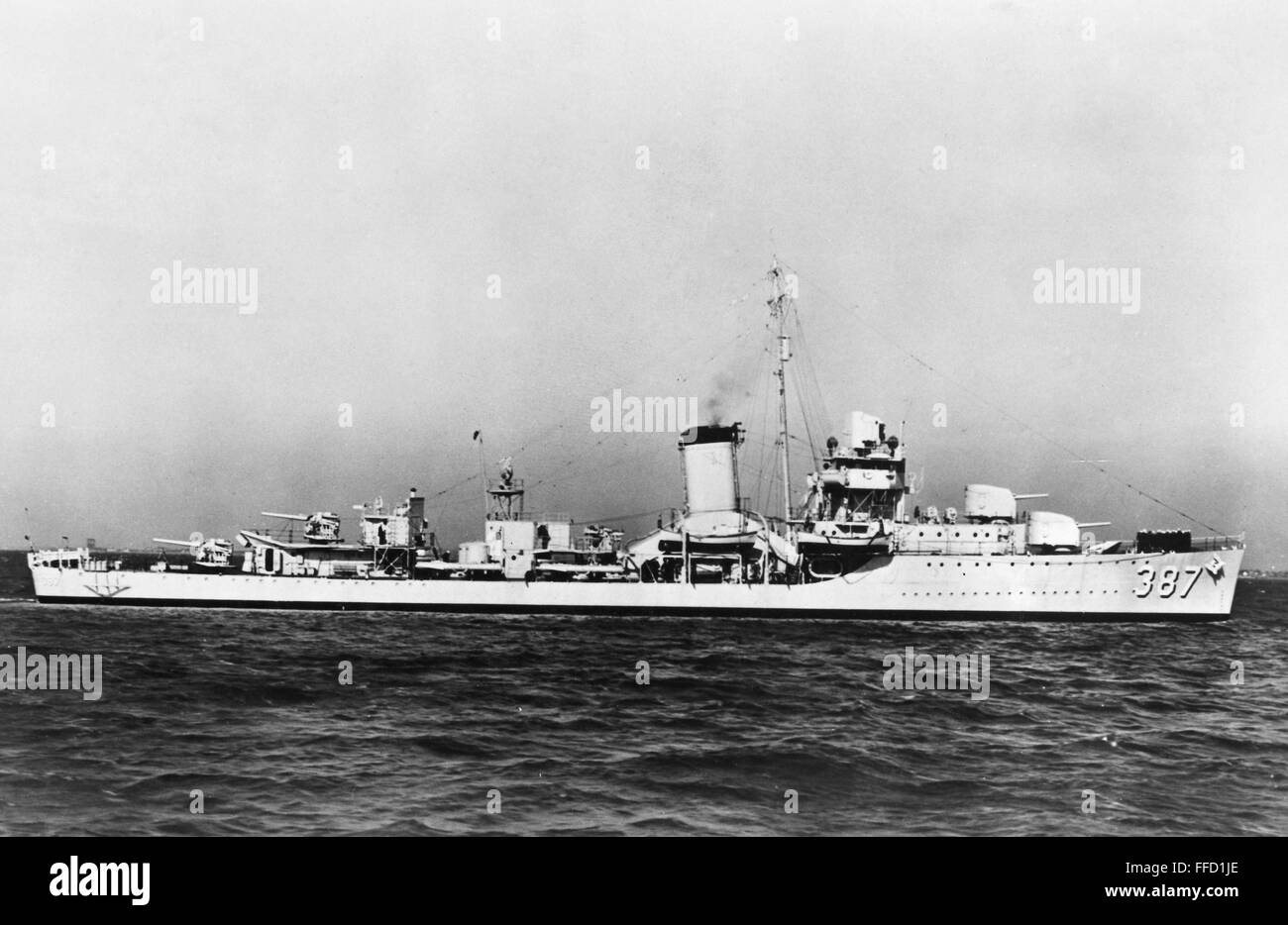 WORLD WAR II: DESTROYER. /nUSS Blue, sunk in the South Pacific, August ...