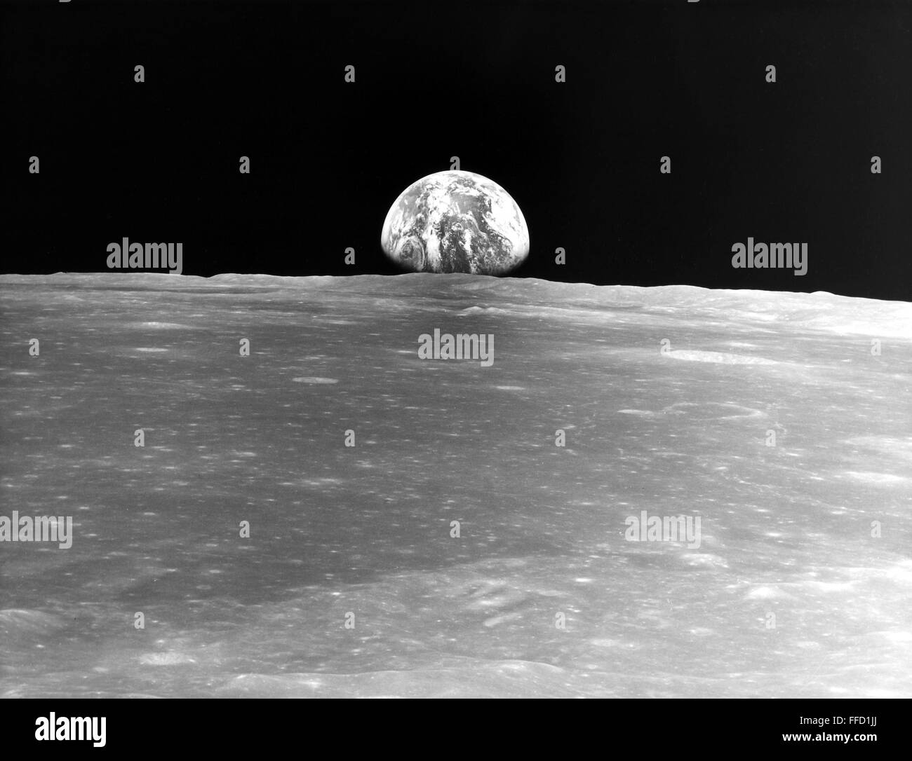 APOLLO 11: EARTHRISE, 1969. /nPhotograph taken from the Apollo 11 ...