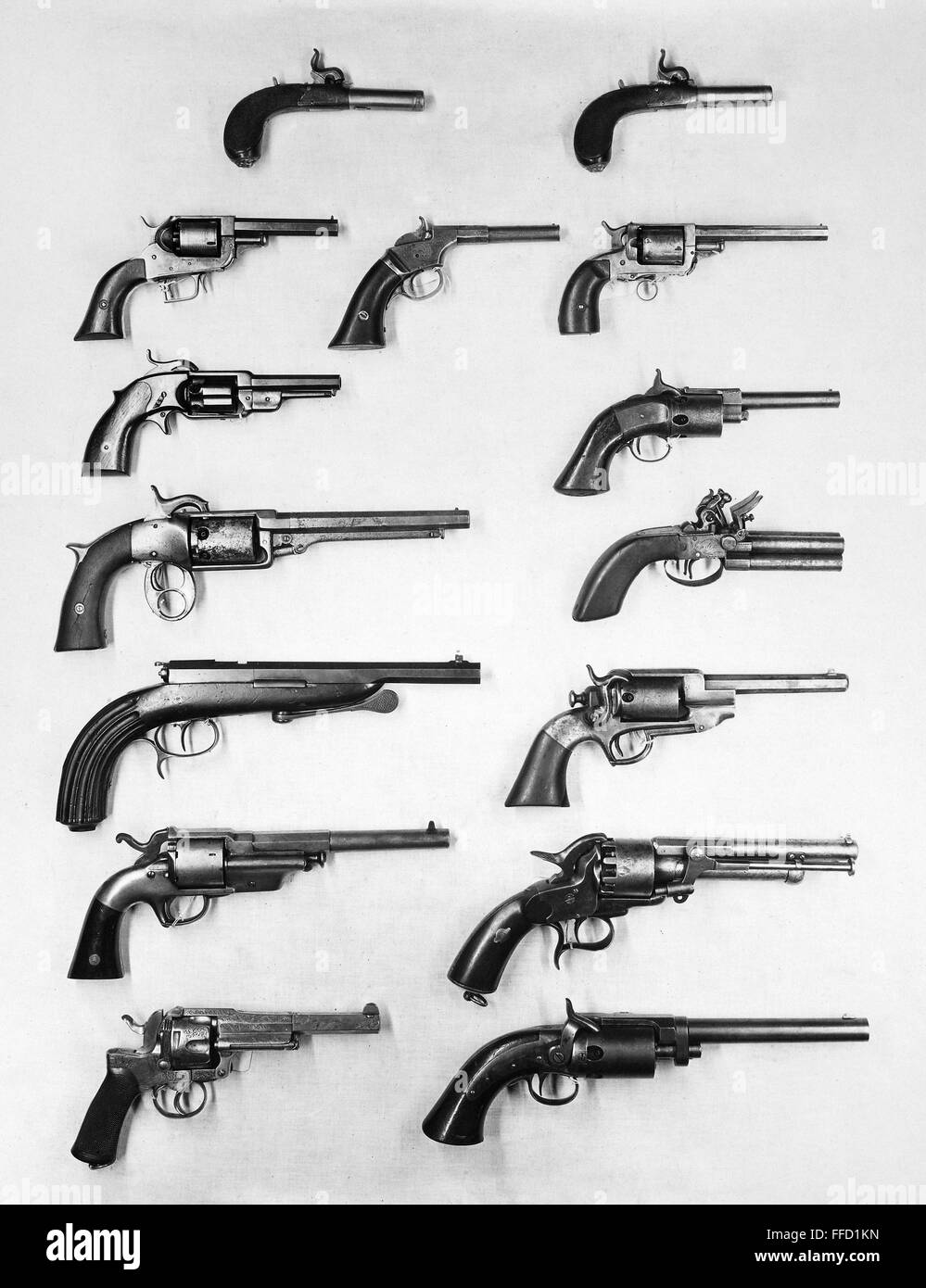 PISTOLS AND REVOLVERS. /nA selection of handguns Stock Photo - Alamy