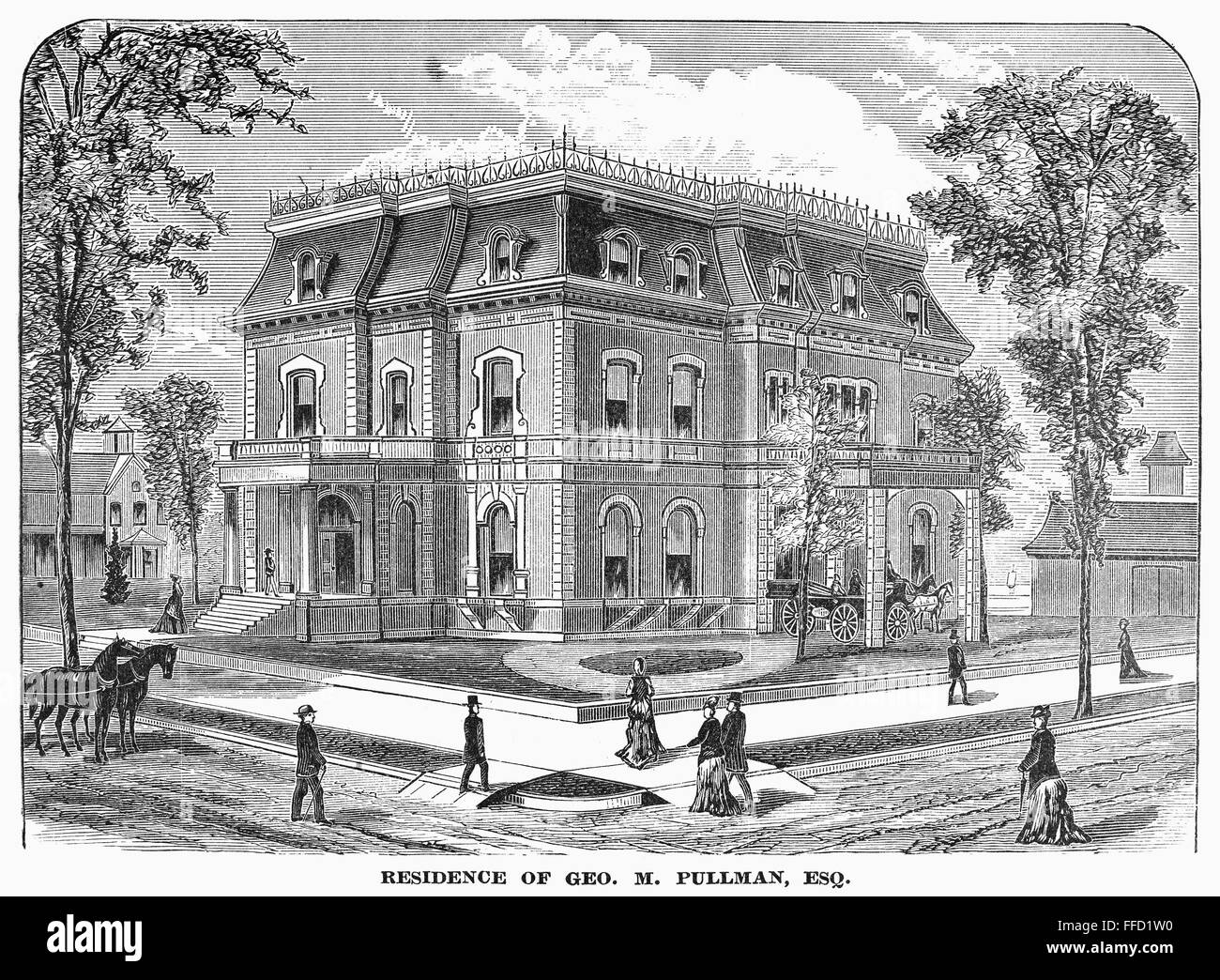 CHICAGO: PULLMAN HOUSE. /nResidence of George M. Pullman at Chicago ...
