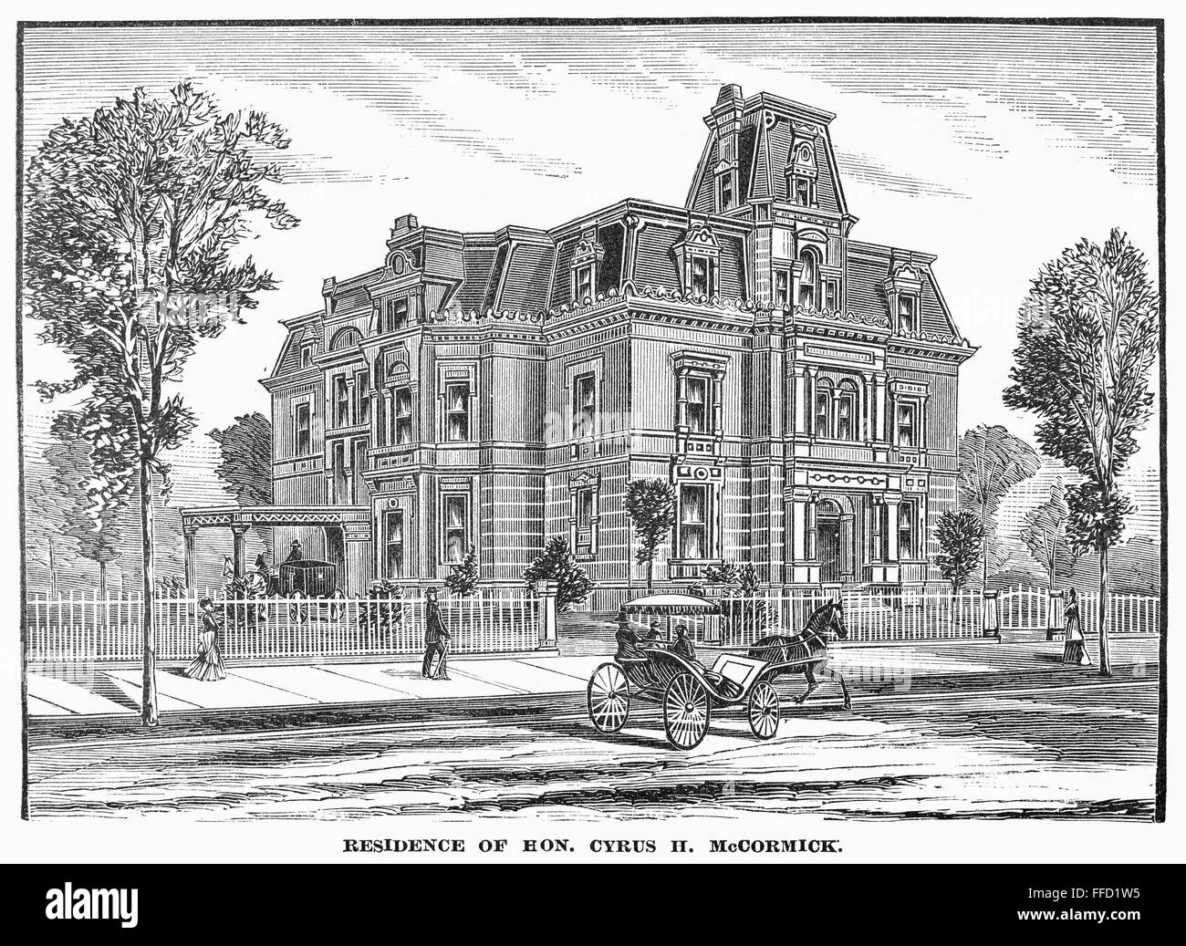 CHICAGO: McCORMICK HOUSE. /nResidence of Cyrus H. McCormick at Chicago ...