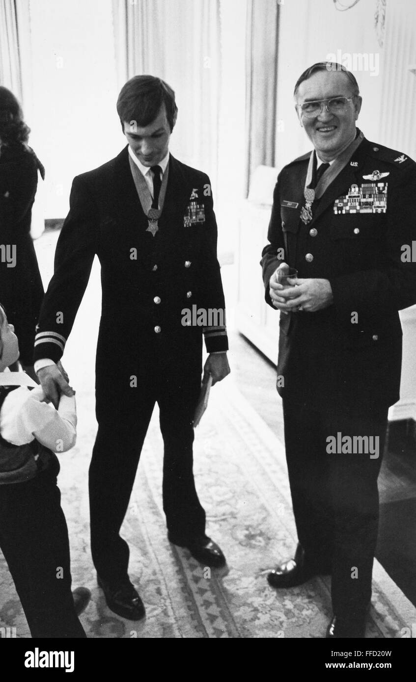 MEDAL OF HONOR, 1976. /nTwo medal of honor recipients at the White ...