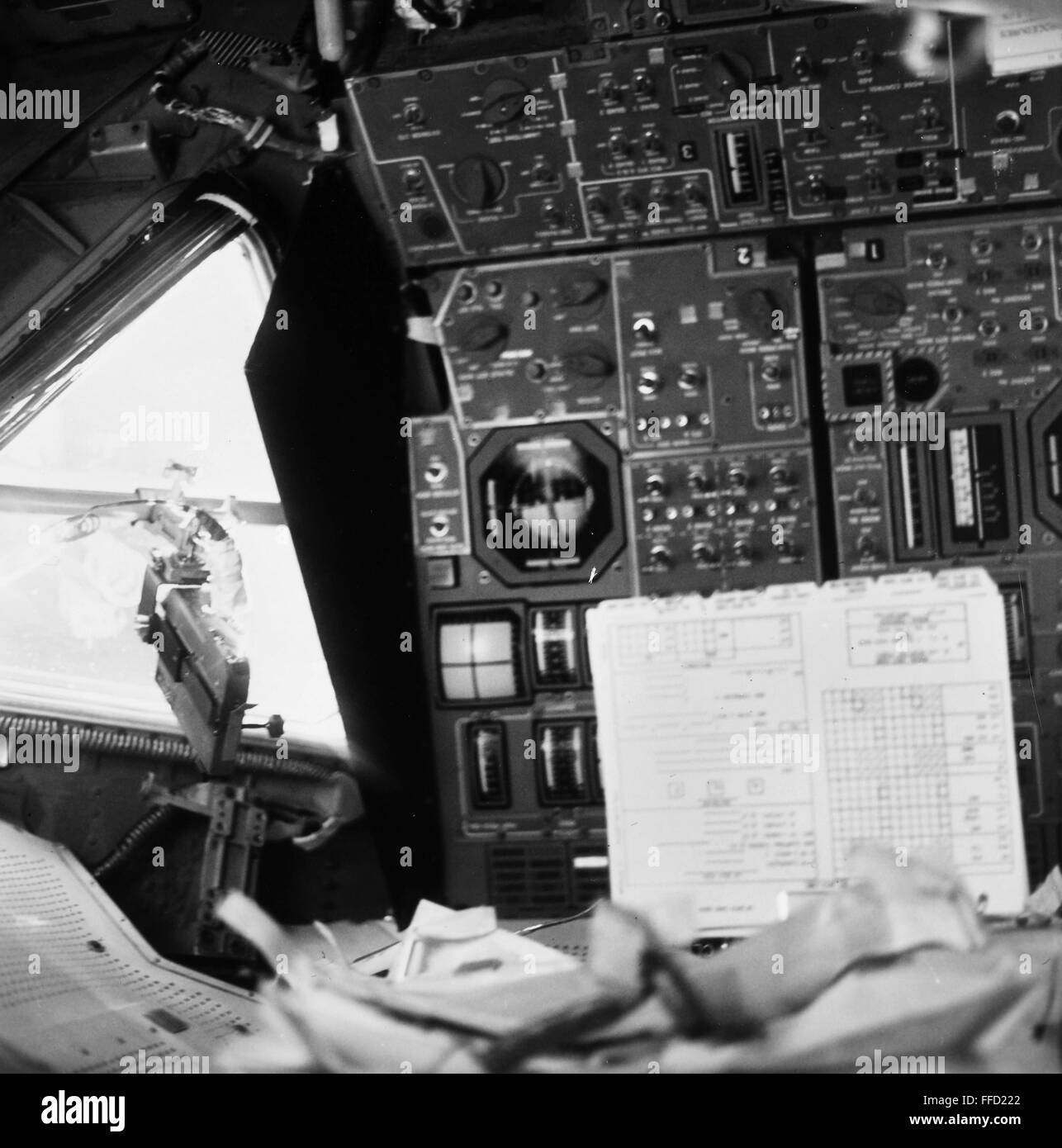 APOLLO 11: LUNAR MODULE. /nInterior of the Apollo 11 Lunar Module ...