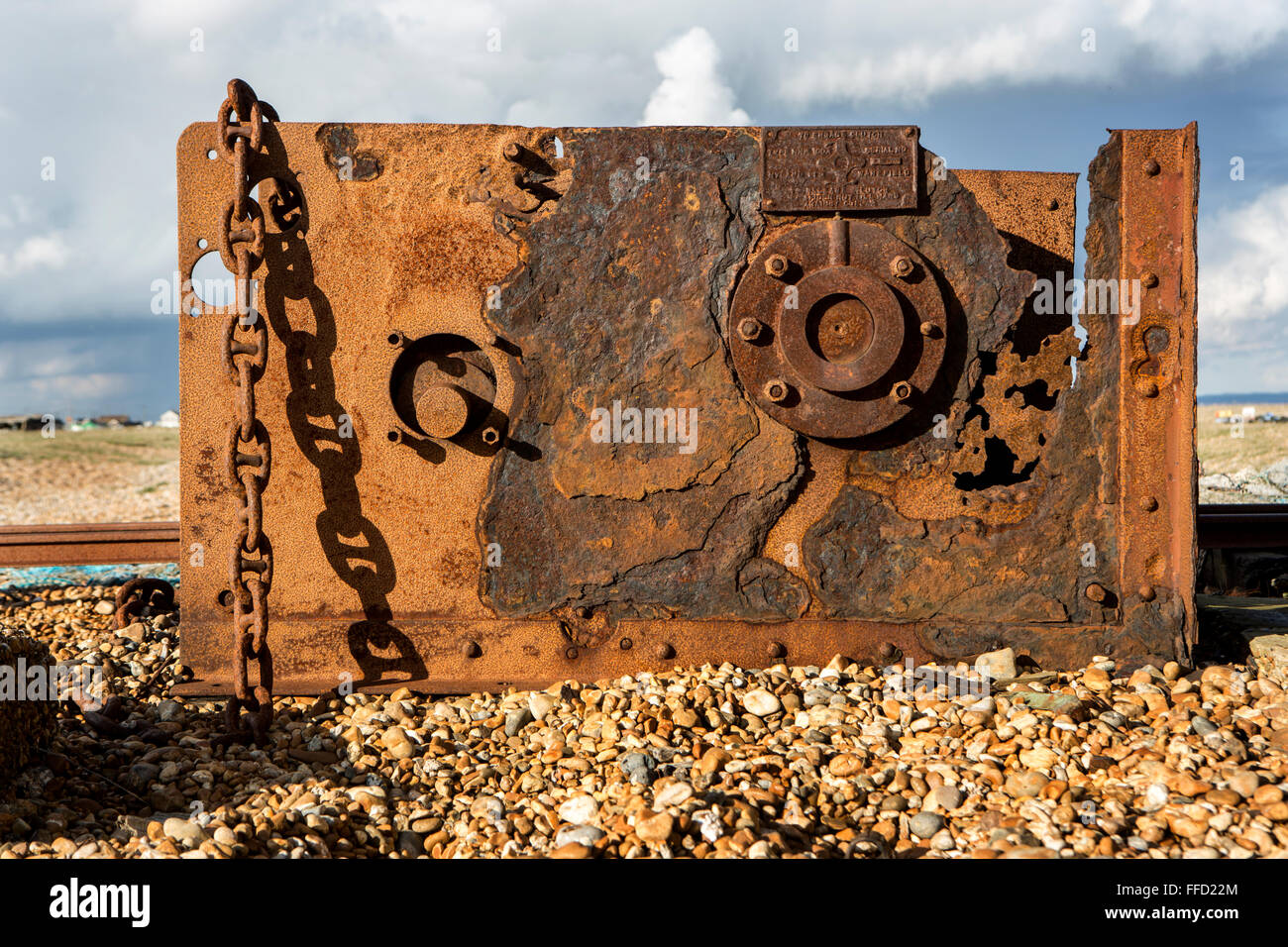 Rust rusted winch hi-res stock photography and images - Alamy