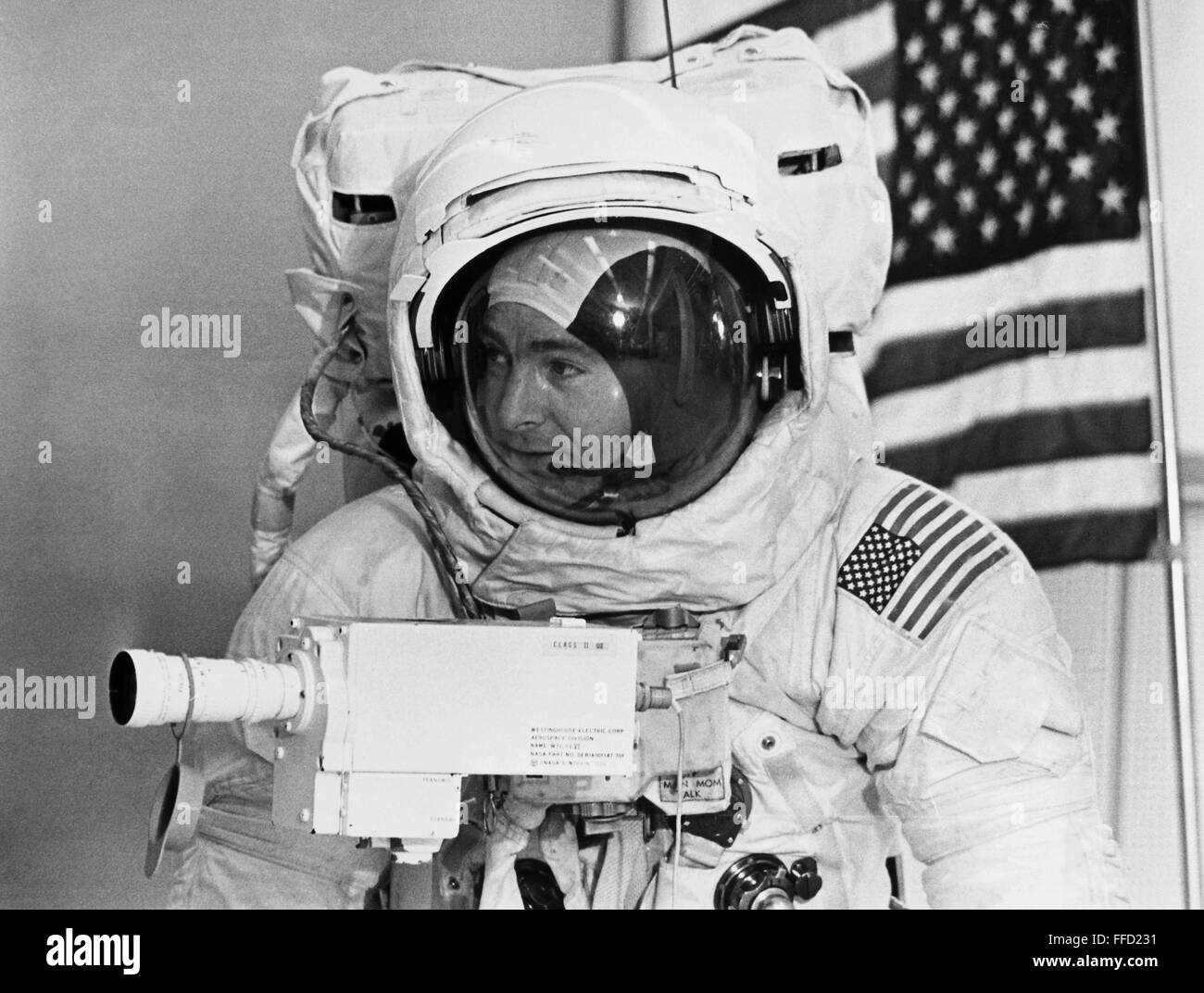 EDGAR MITCHELL (1930-). /nAmerican pilot and astronaut. Photographed ...