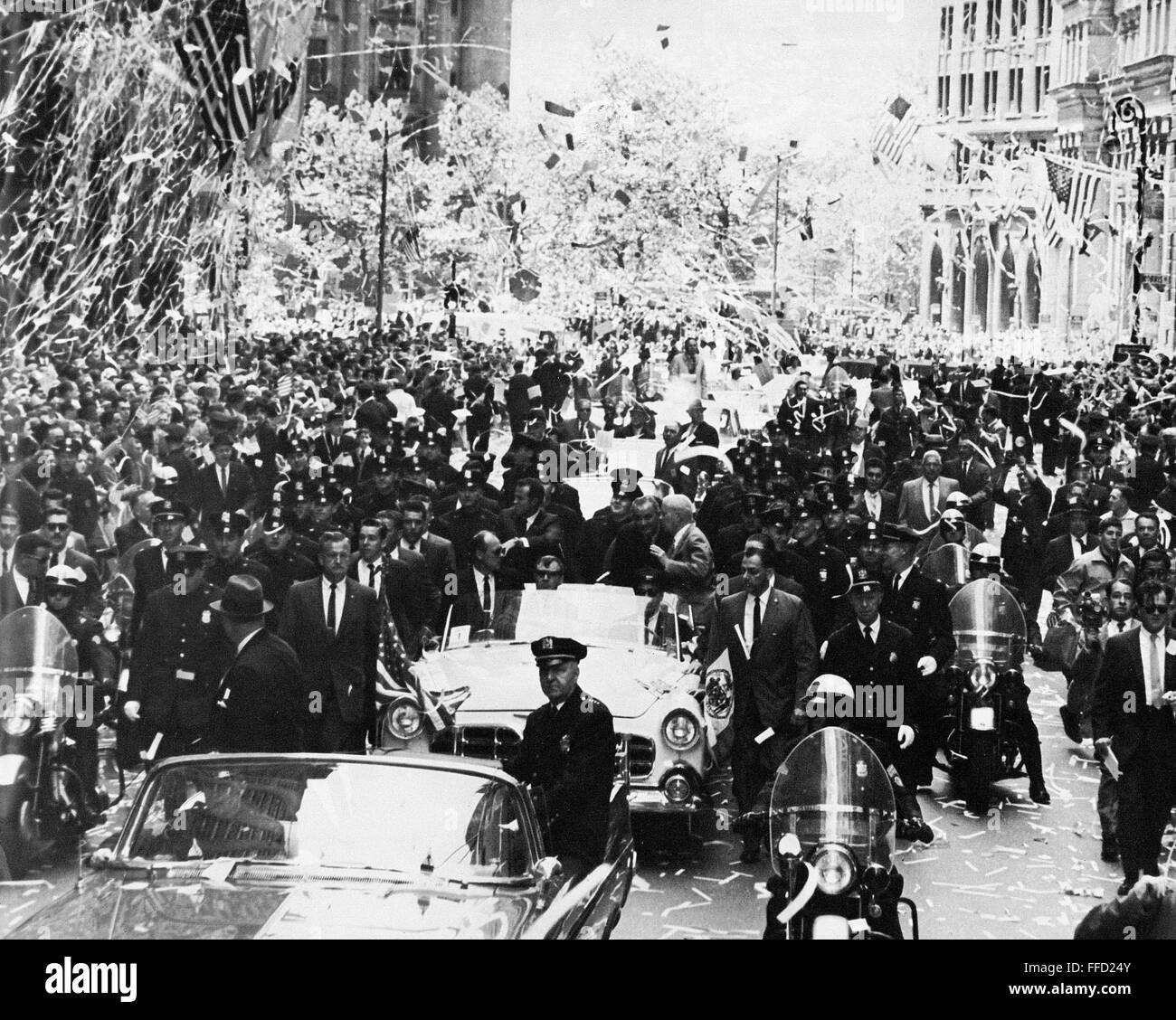 GORDON COOPER (1927-2004). /nAmerican astronaut. Gordon Cooper riding ...