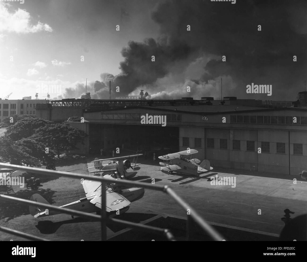 WORLD WAR II: PEARL HARBOR. /nView of the U.S. naval base at Pearl ...