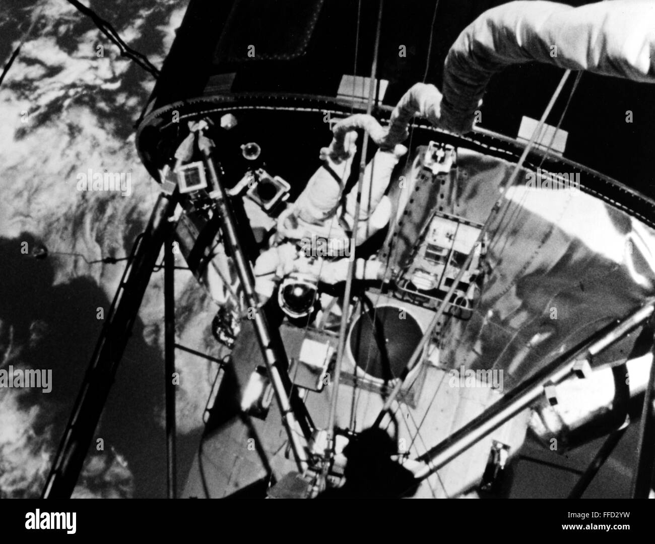 SKYLAB 4: SPACEWALK, 1974. /nAstronaut Edward G. Gibson during a ...