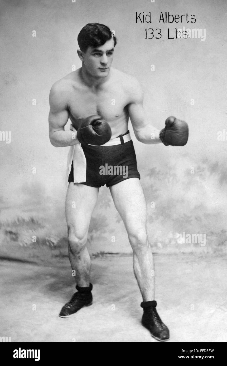 AMERICAN BOXER, c1912. /nSuper featherweight Kid Alberts, 133 pounds ...