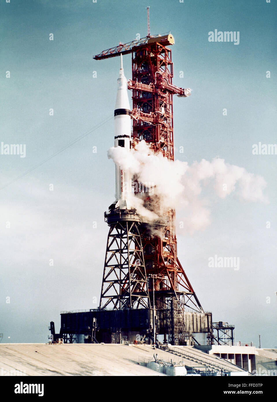 SKYLAB 3: LAUNCH, 1973. /nThe Skylab 3/Saturn 1B space vehicle during ...