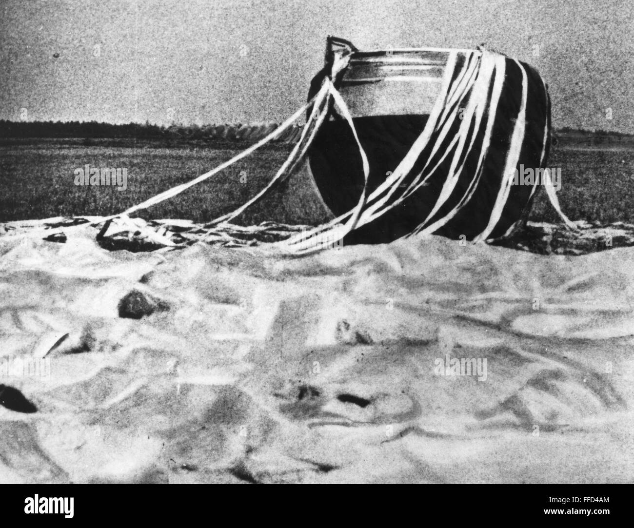 SPACE: VENUS 4, 1967. /nThe Soviet spacecraft, Venus 4, after a ...