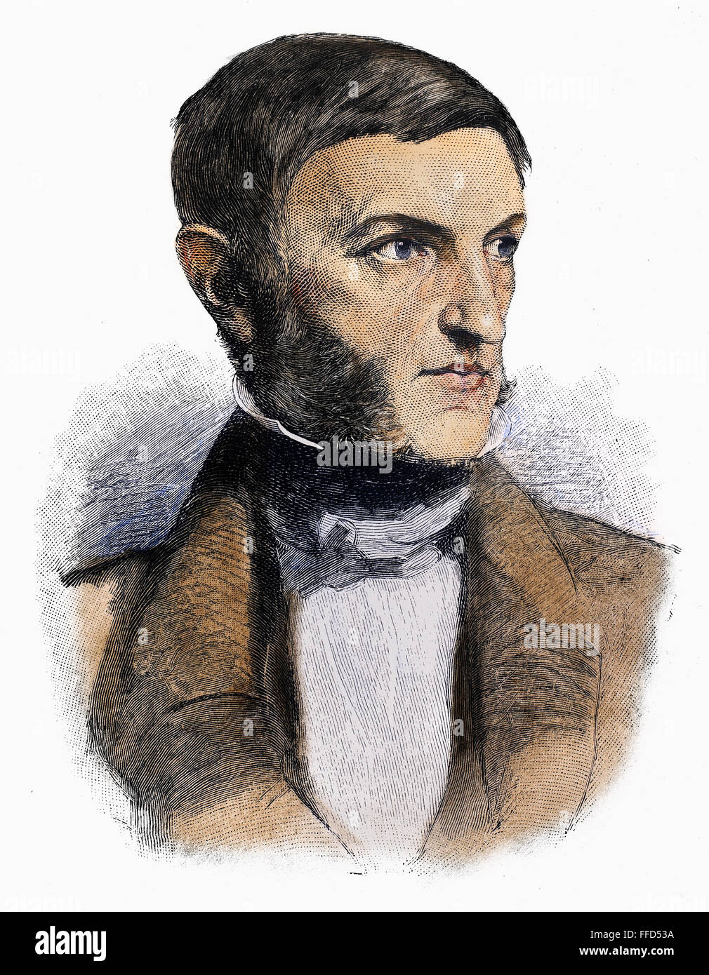 GEORGE BANCROFT (1800-1891). /nAmerican historian. Wood engraving, late ...