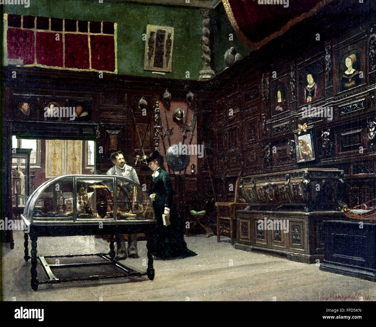 BOSTON: MUSEUM, 1879. /n'The Lawrence Room, Museum of Fine Arts, Boston ...