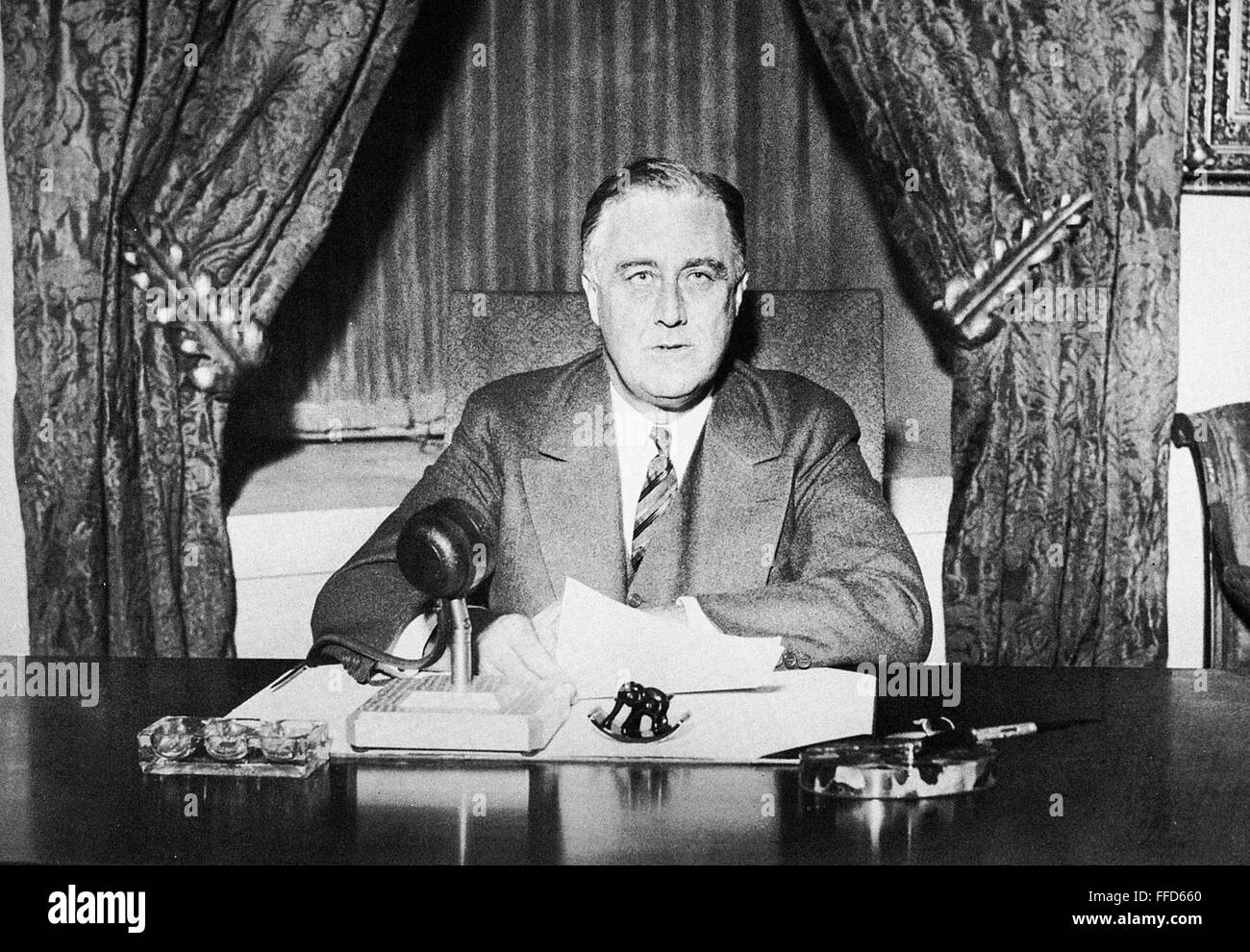 FRANKLIN D. ROOSEVELT /n(1882-1945). 32nd President of the United ...