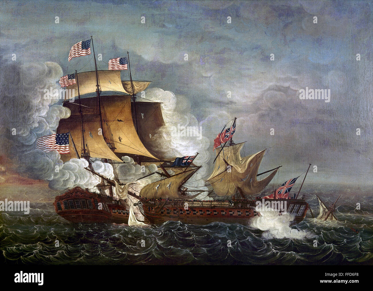 CONSTITUTION AND GUERRIERE. /nThe engagement between USS 'Constitution ...