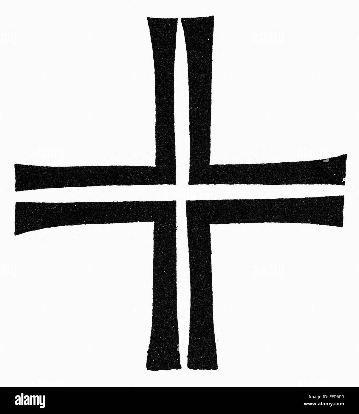 CROSS: GAMMADIA. /nCross composed of four L-shaped angles, similar to ...