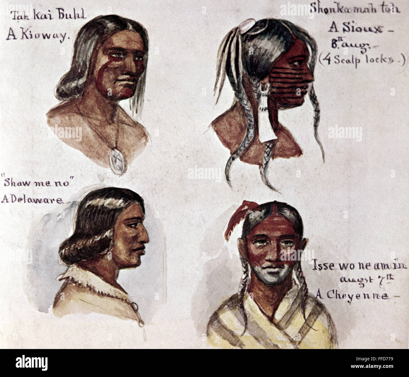 ABERT: NATIVE AMERICAN PORTRAITS. /nPortraits of various Native ...