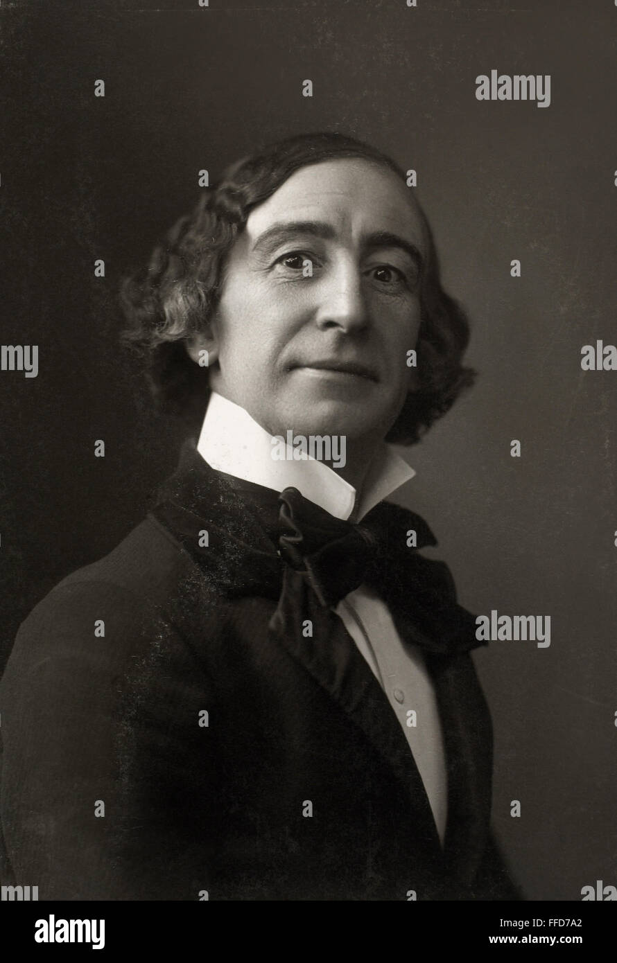 BOW TIE, 19th CENTURY. /nAmerican actor George A. Schiller photographed ...