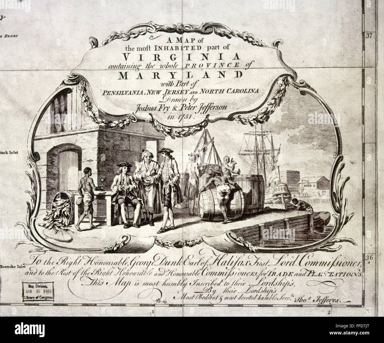 TOBACCO WAREHOUSE, 1775. /nEnglish colonists at a dockside tobacco ...