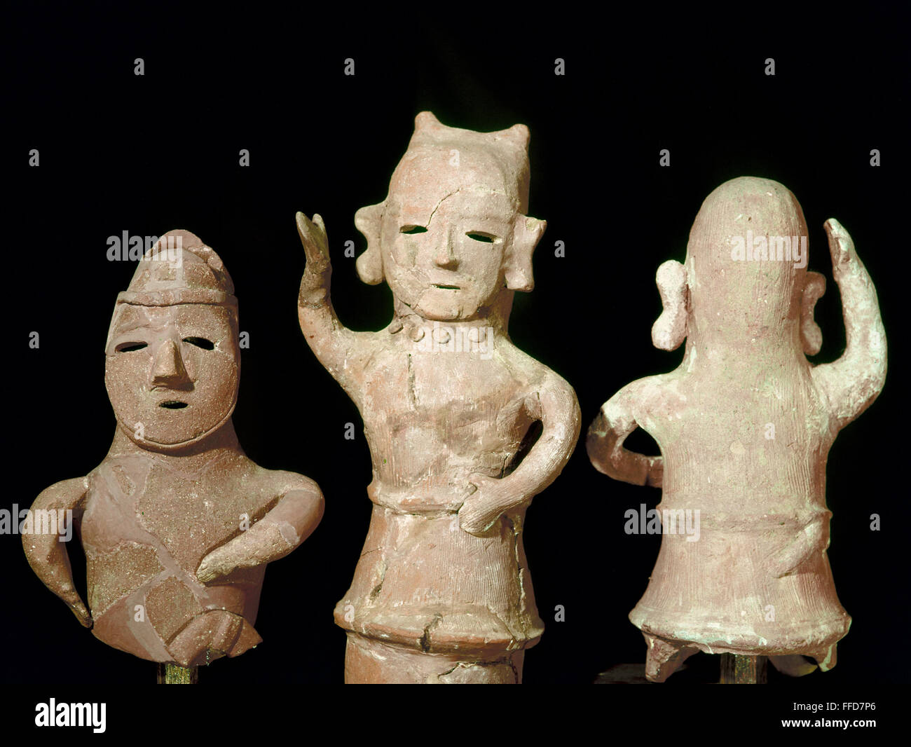 JAPAN: HANIWA FIGURES. /nClay haniwa figures of dancing men intended ...