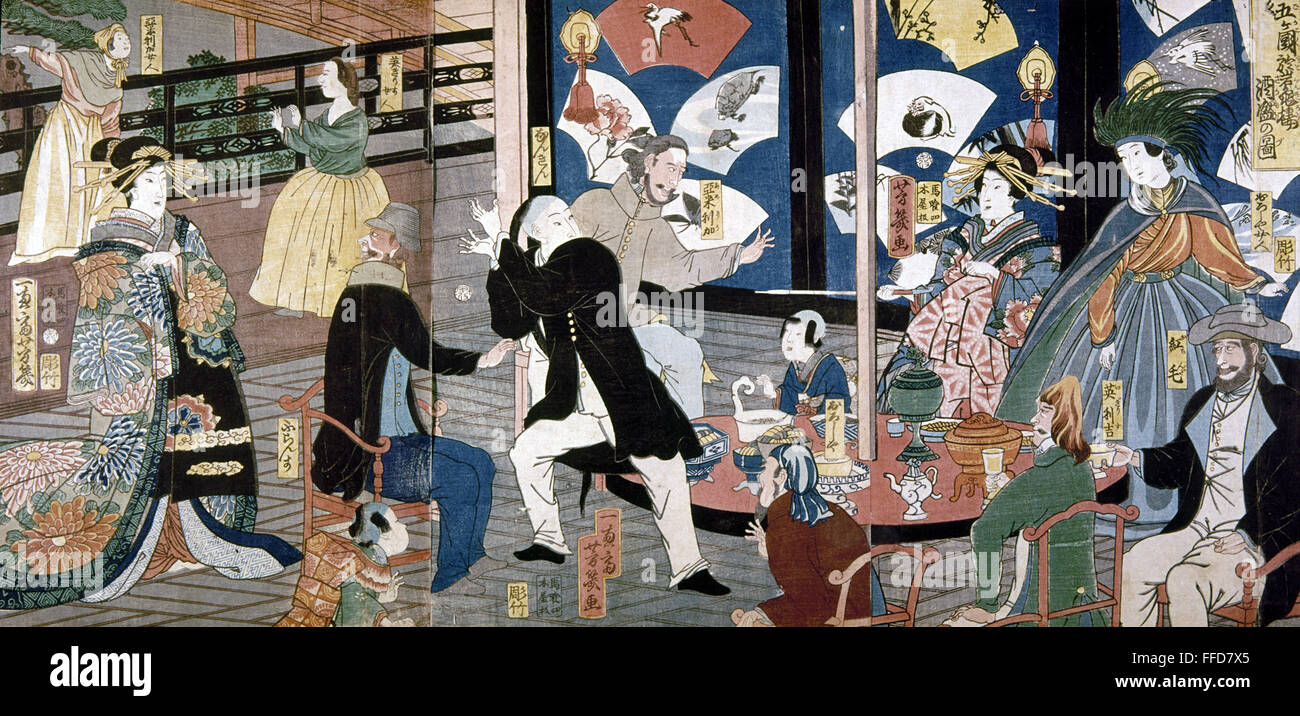 JAPAN: FOREIGNER, c1861. /nForeigners representing five different ...