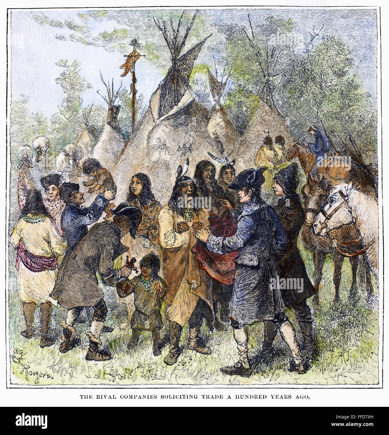 Fur trade canada native americans High Resolution Stock Photography and ...