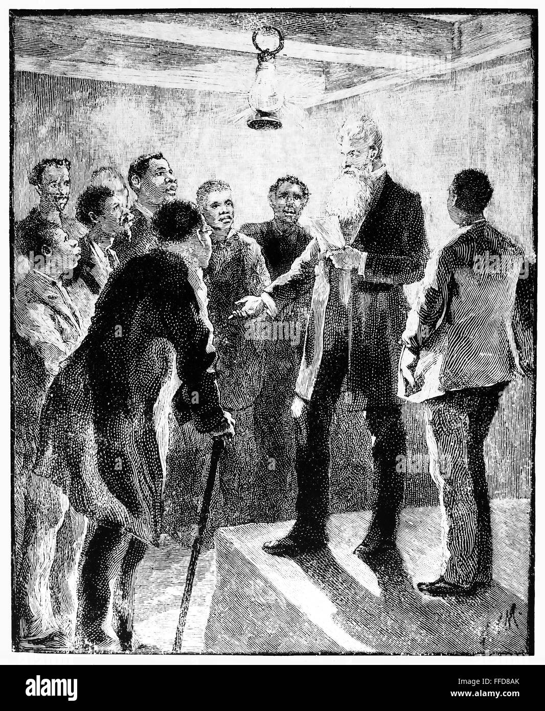 JOHN BROWN (1800-1859). /nAmerican abolitionist. Brown speaking to ...