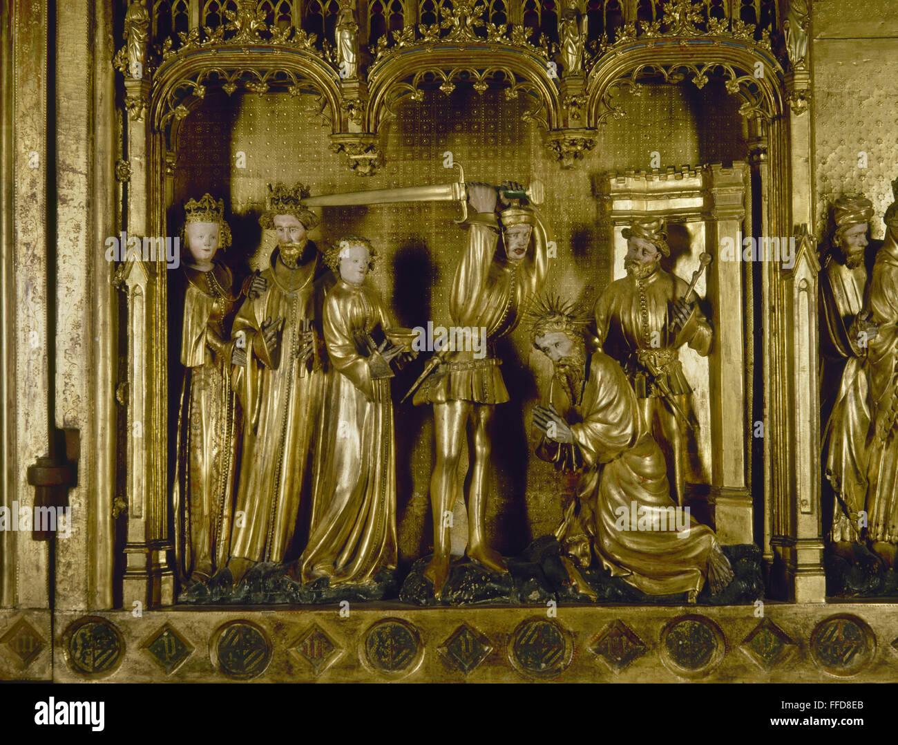 FRANCE: SAINTS & MARTYRS. /nDetail of the retable of the Saints and Martyrs, from the Chartreuse ...