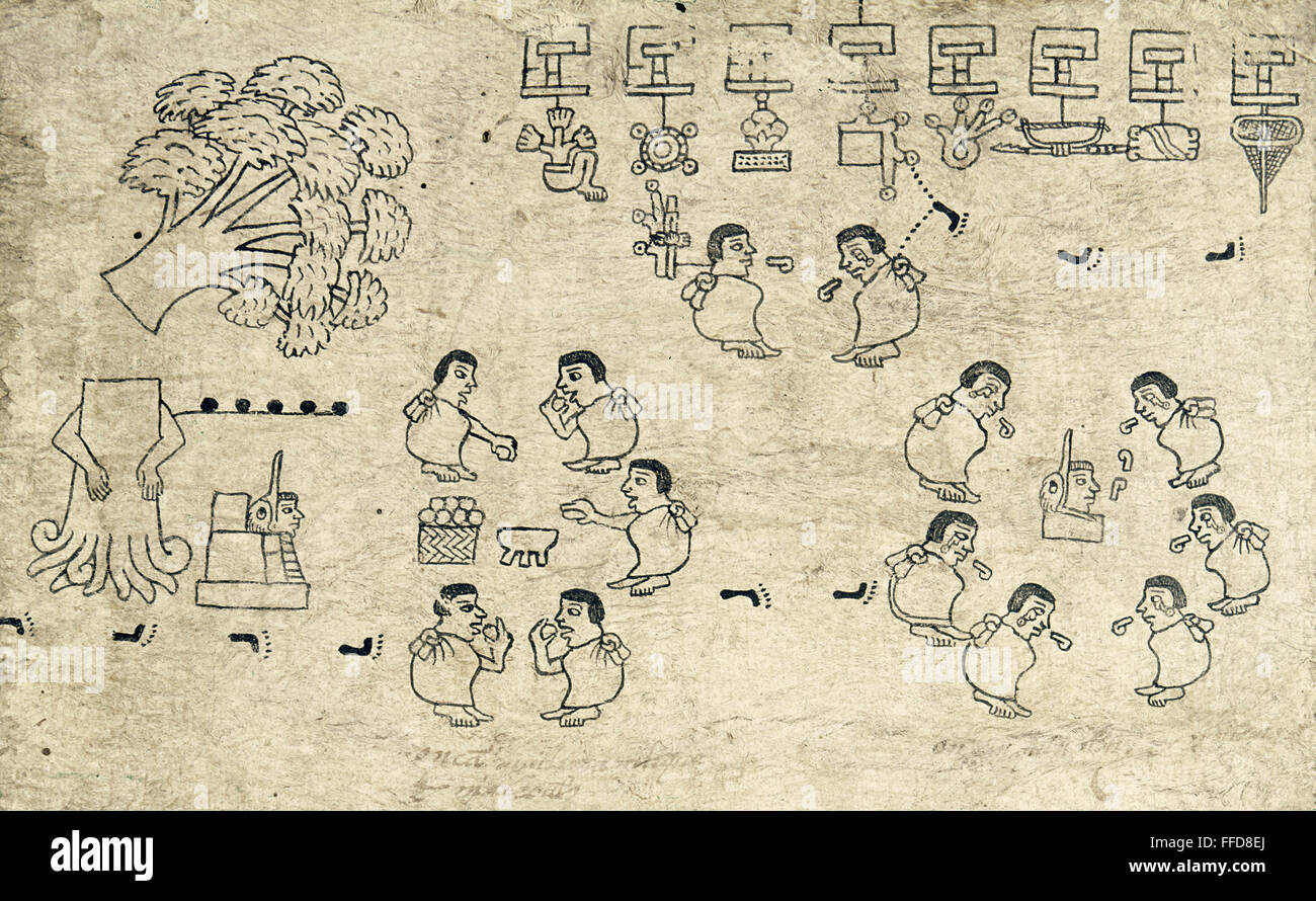 AZTEC MIGRATION. /nAztecs stopping on their way to Tenochtitlßn from ...