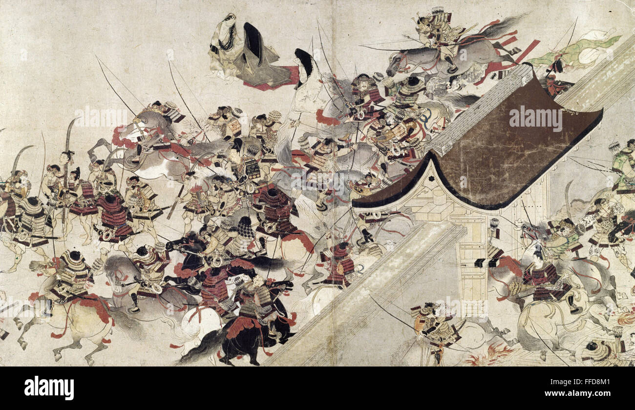JAPAN: HEIJI REBELLION. /nOutside Sanjo palace in Kyoto, the rebel ...