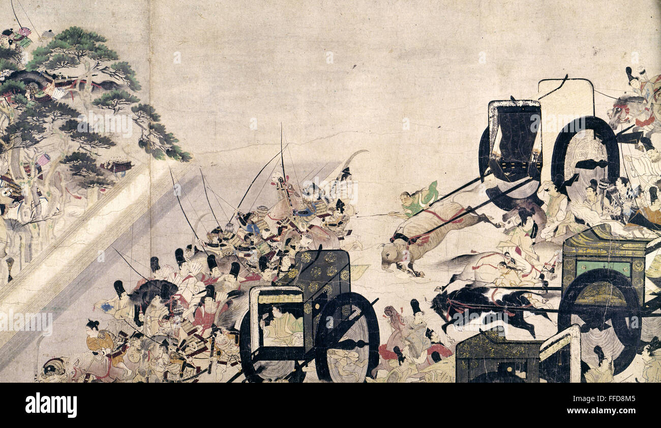 JAPAN: HEIJI REBELLION. /nNobles loyal to Emperor Go-Shirakawa are ...