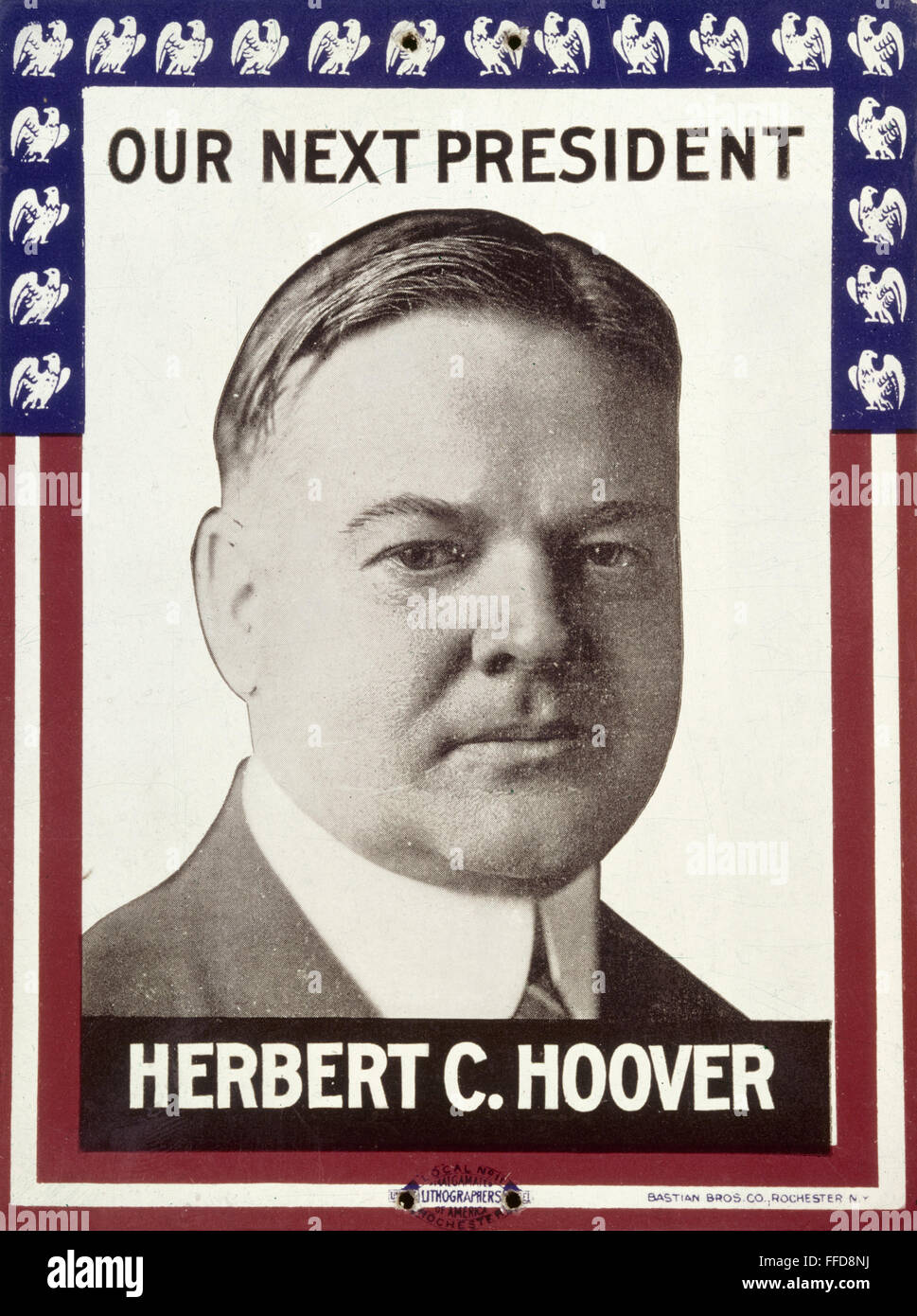 PRESIDENTIAL CAMPAIGN, 1928. /nA presidential campaign lithographic ...