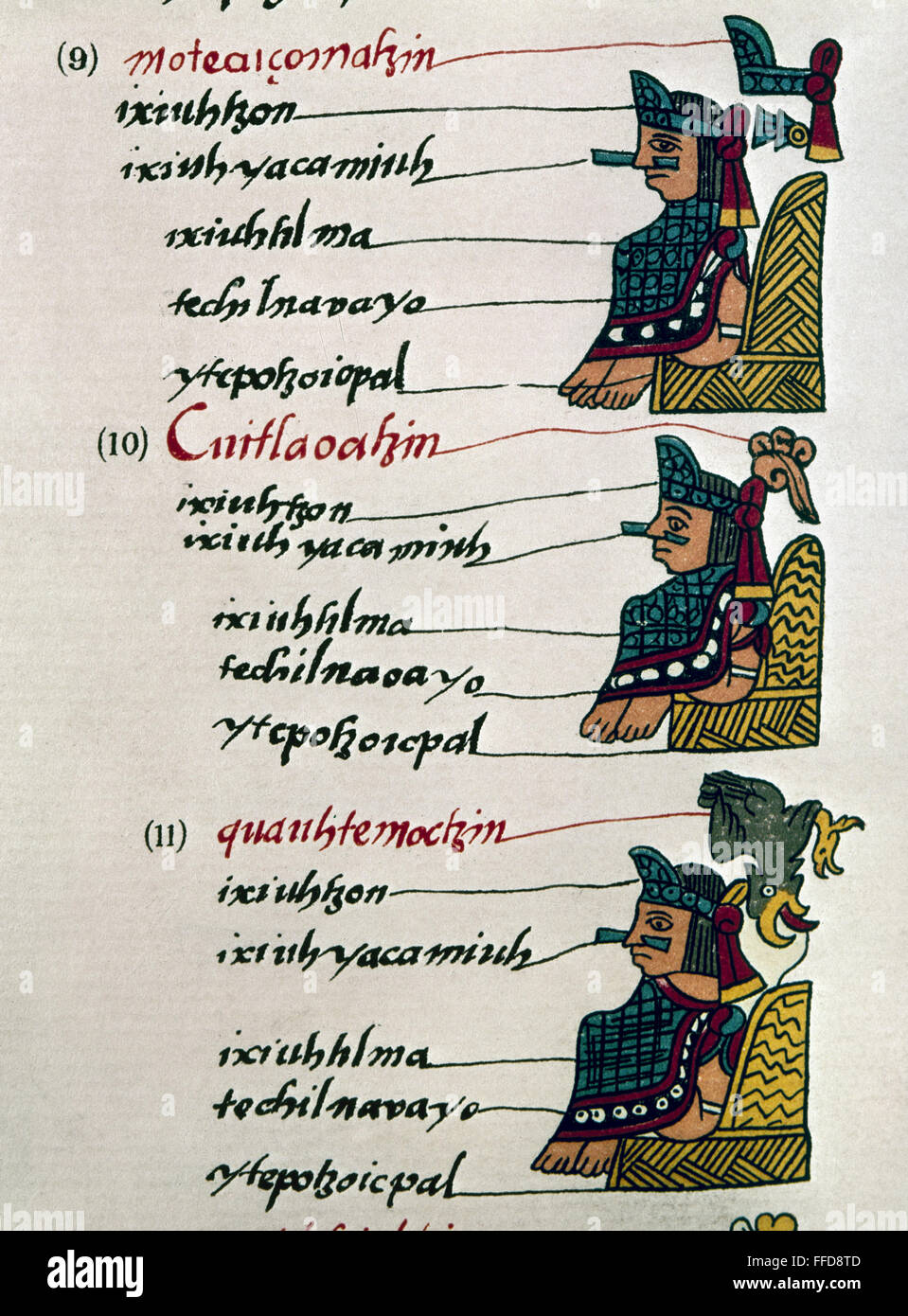 LAST AZTEC EMPERORS. /nThe three last emperors of the Aztecs before ...