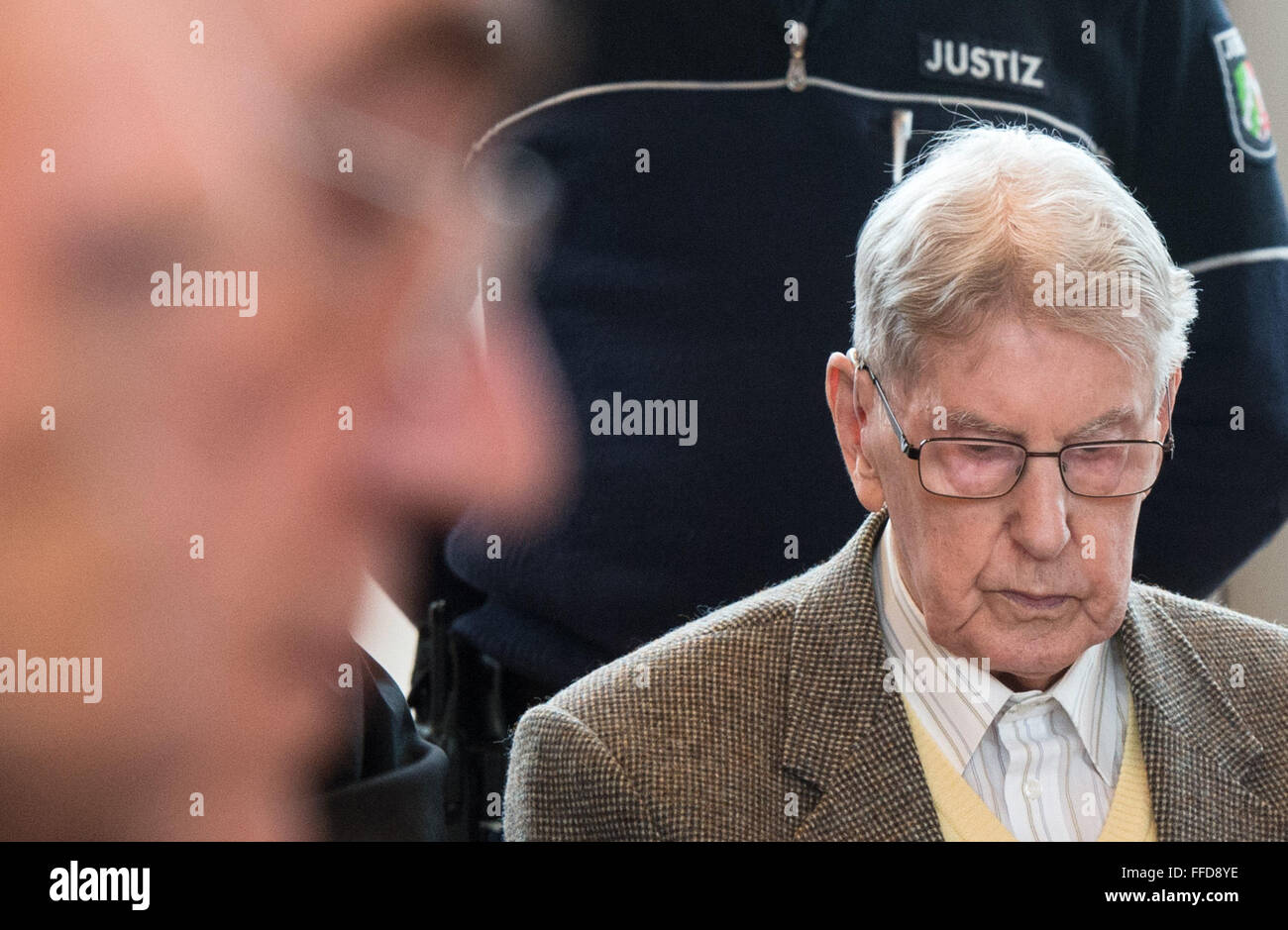 Detmold, Germany. 12th Feb, 2016. Former Auschwitz concentration camp ...