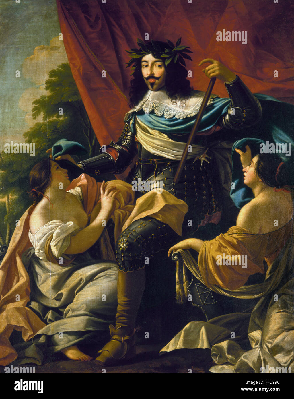 LOUIS XIII (1601-1643). /nKing of France (1610-43). The two women ...