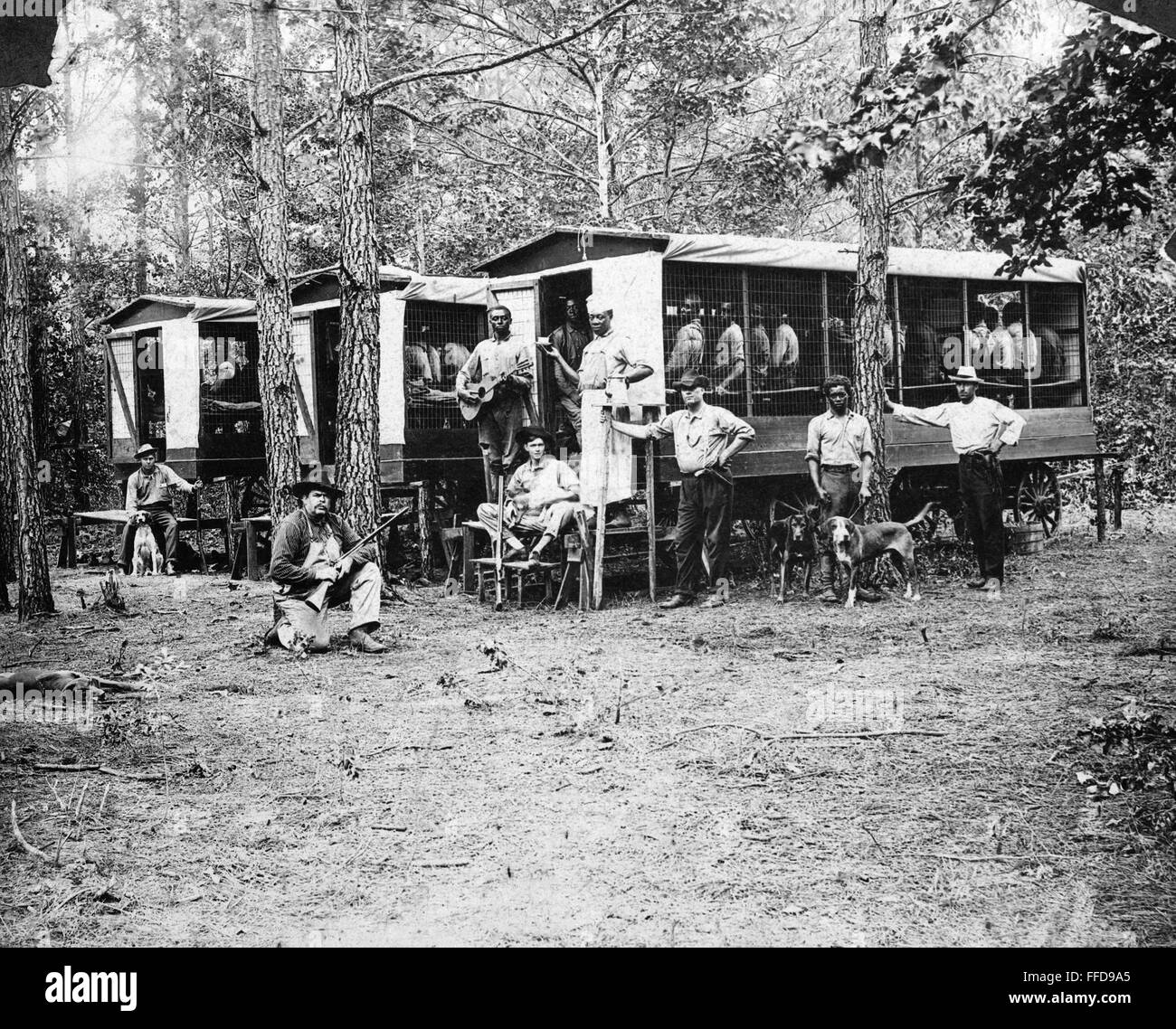 NORTH CAROLINA: CHAIN GANG. /nChain gang of convicts in Pitt County ...