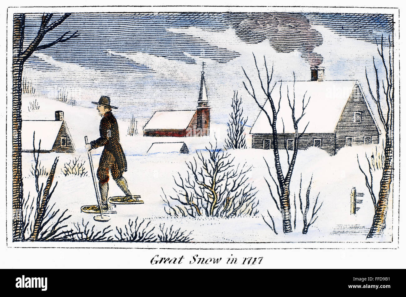 GREAT SNOW OF 1717. /nAftermath of the Great Snow of 1717, a series of ...
