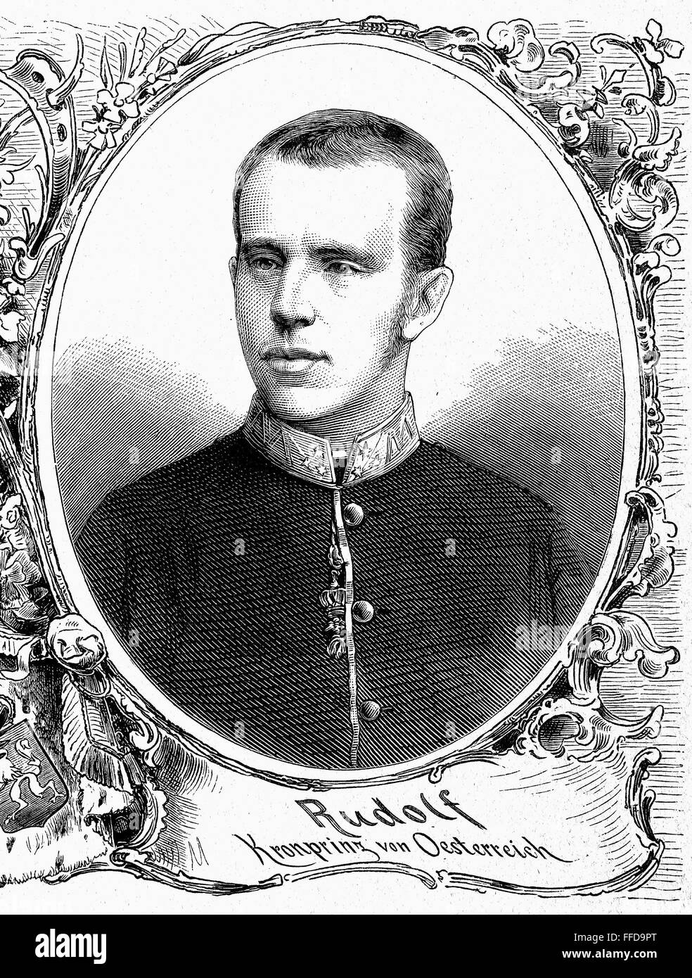 PRINCE RUDOLF OF AUSTRIA /n(1858-1889). Archduke and crown prince of ...