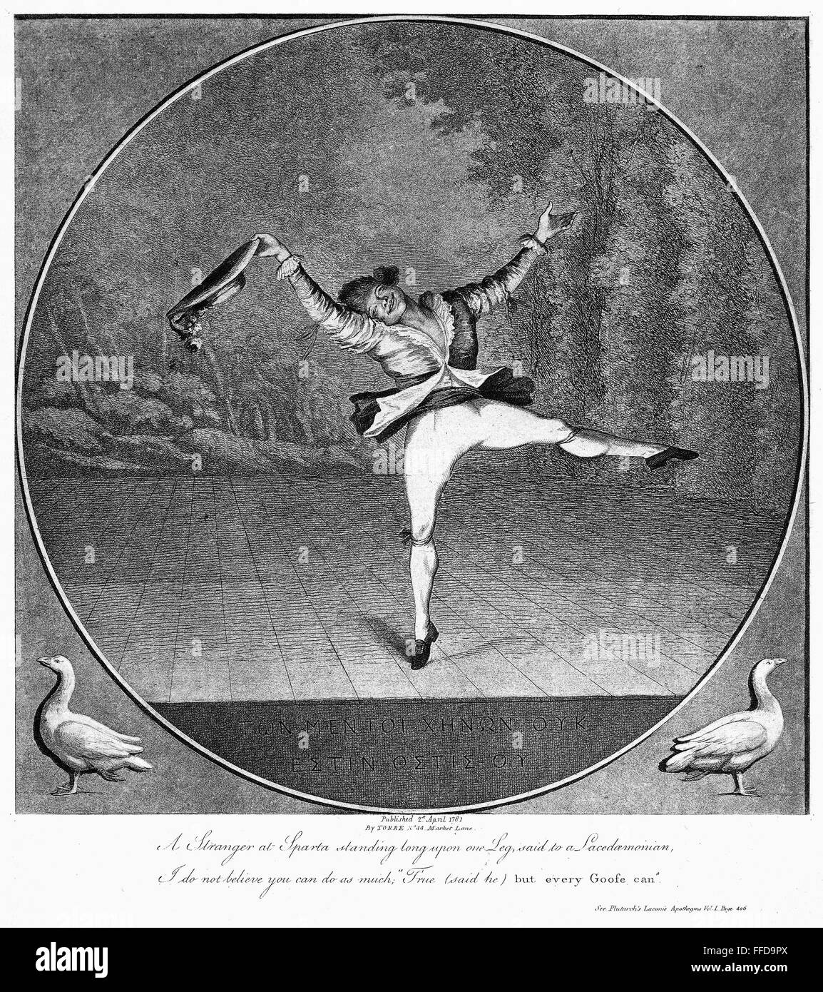 AUGUSTE VESTRIS (1760-1842). /nFrench dancer. Line engraving, English ...