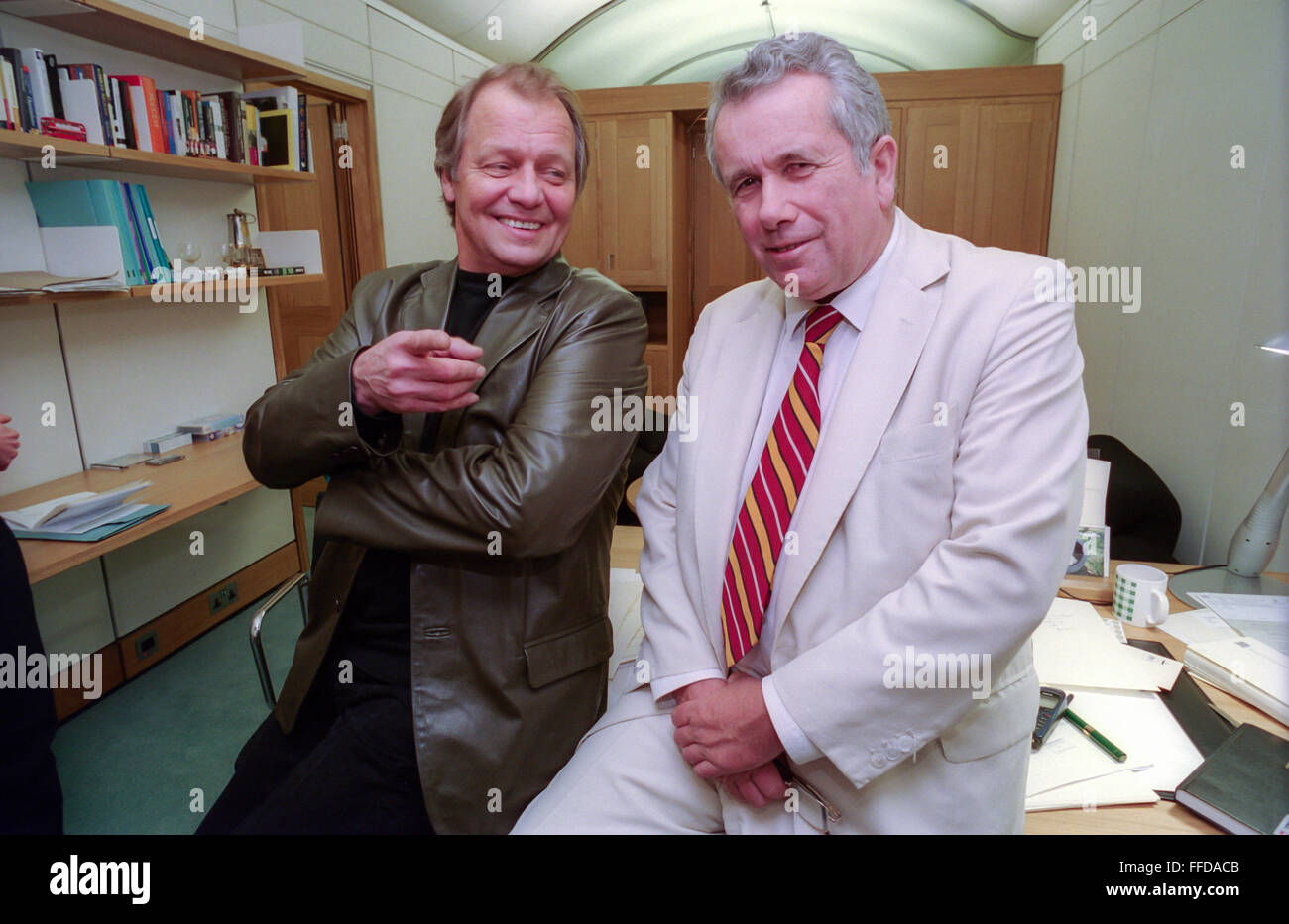 Actor David Soul, left, and Martin Bell MP, pictured in the latter's ...