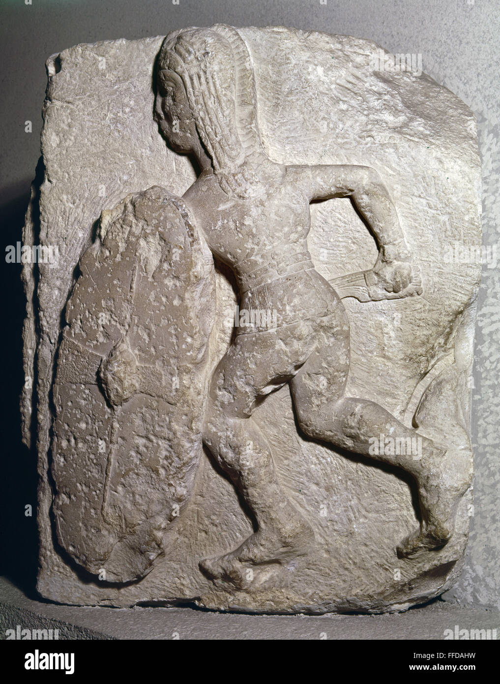 SPAIN: ROMAN SOLDIER. /nStone sculpture of a Roman infantryman from ...