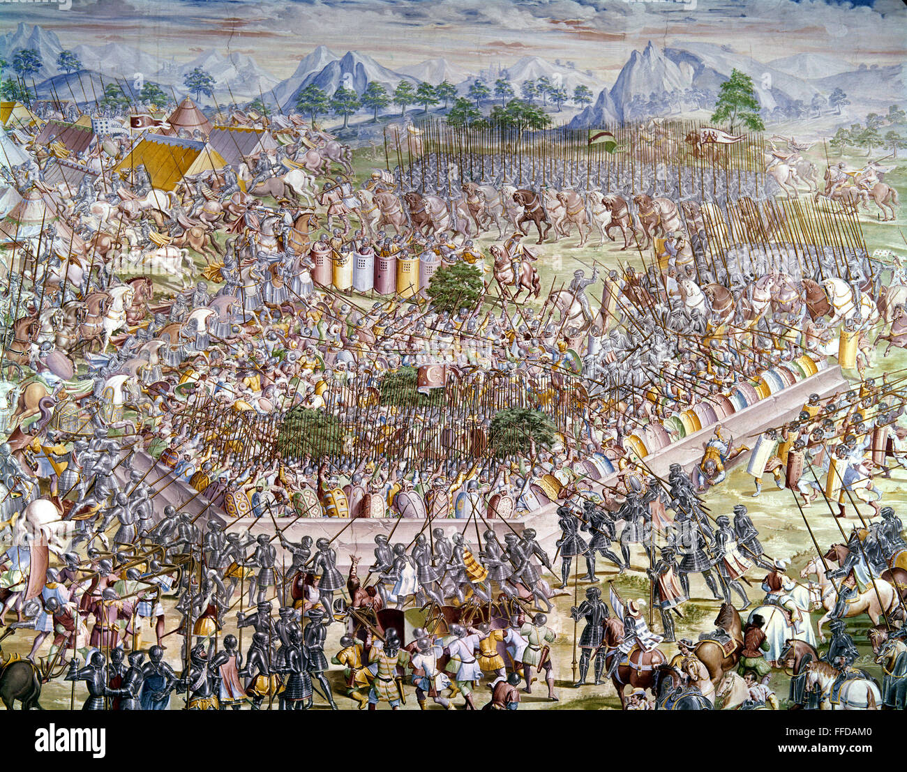 SPAIN: RECONQUEST, c1492. /nMajor battle between Christians and Muslims ...