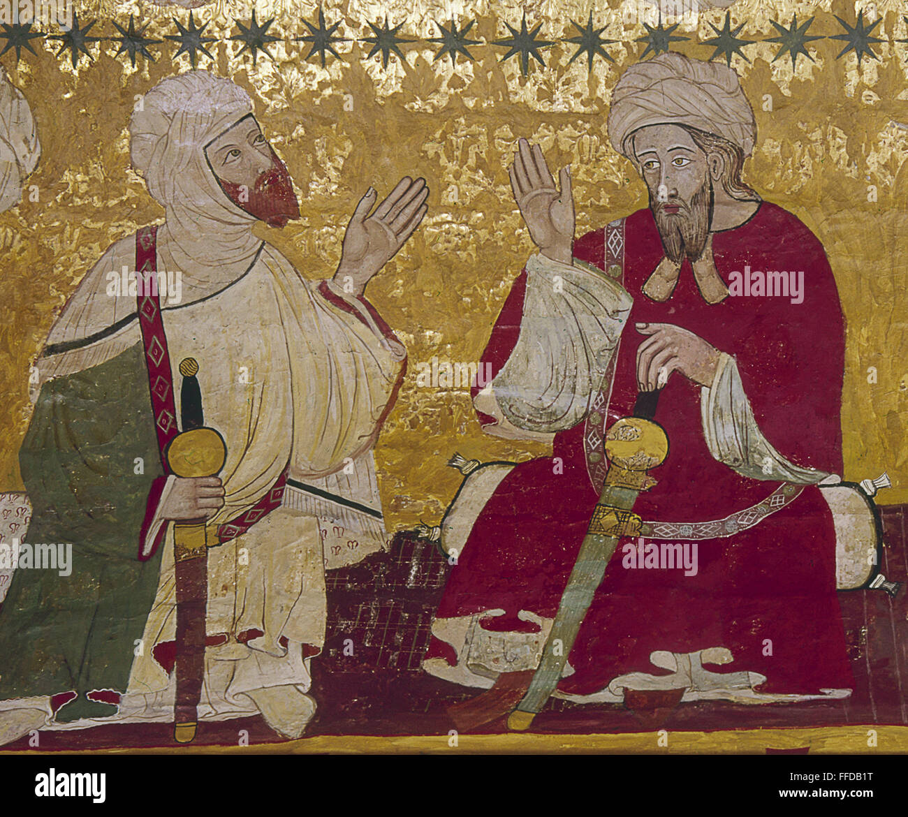 SPAIN: MOORS, c1375. /nMuslim men of al-Andalus. Painting, late 14th ...