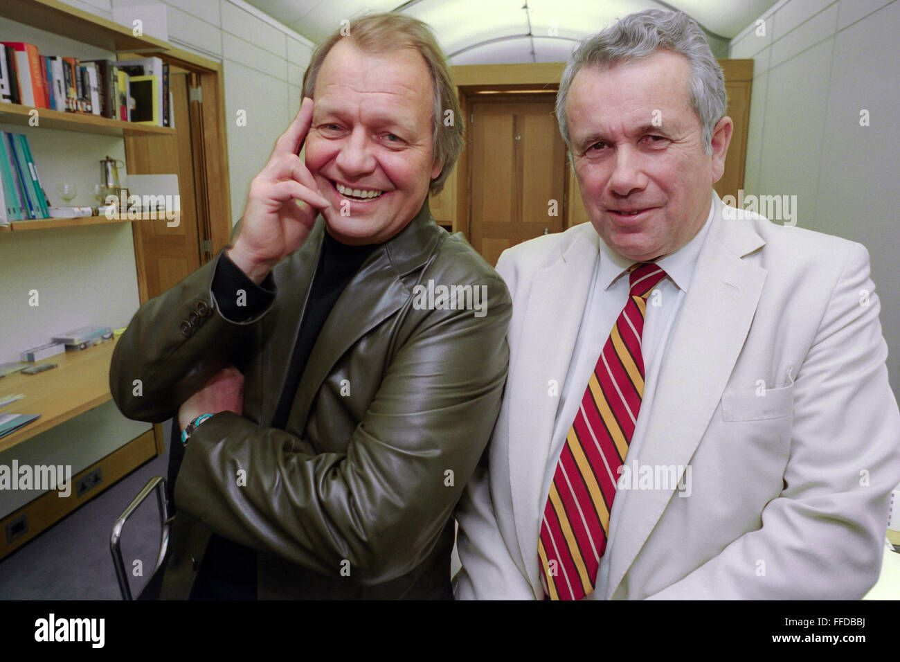 Actor David Soul, left, and Martin Bell MP, pictured in the latter's ...