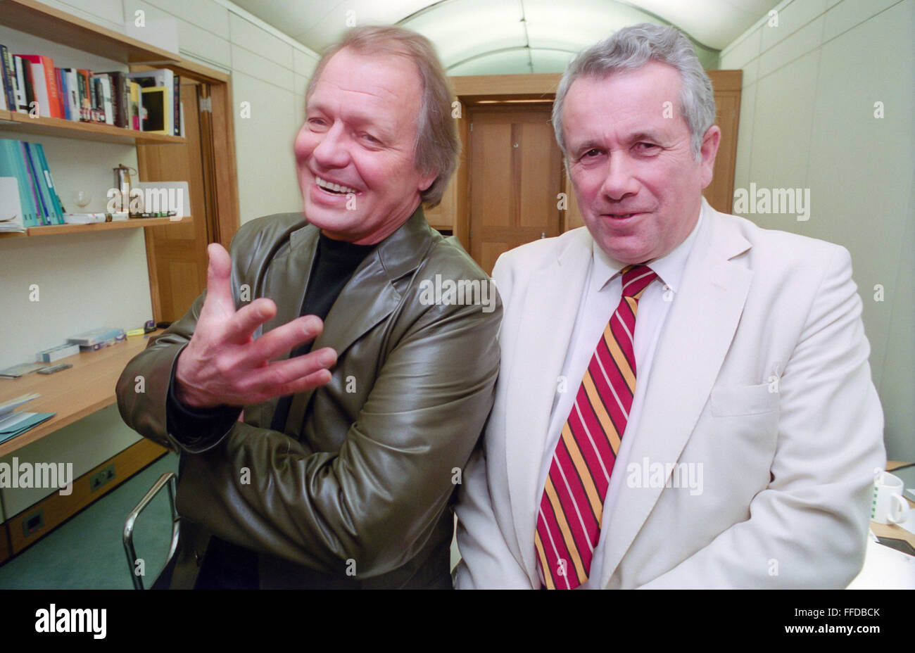 Actor David Soul, left, and Martin Bell MP, pictured in the latter's ...