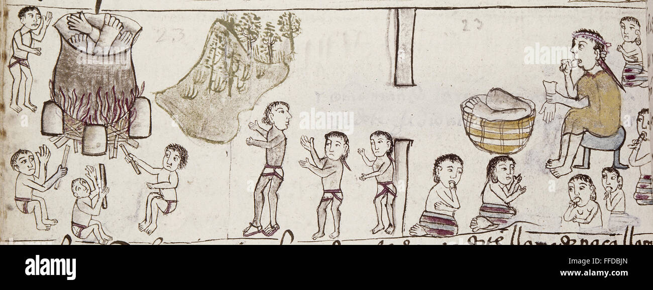 MEXICO: CANNIBALISM, c1500. /nCannibalism practiced by the P'urhepecha ...
