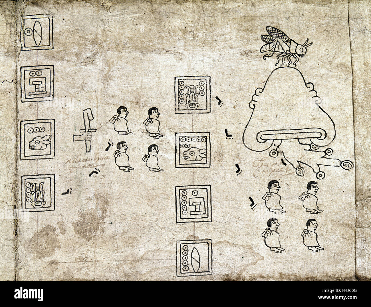 AZTEC MIGRATION. /nAztecs stopping at Chapultepec (Grasshopper Hill ...