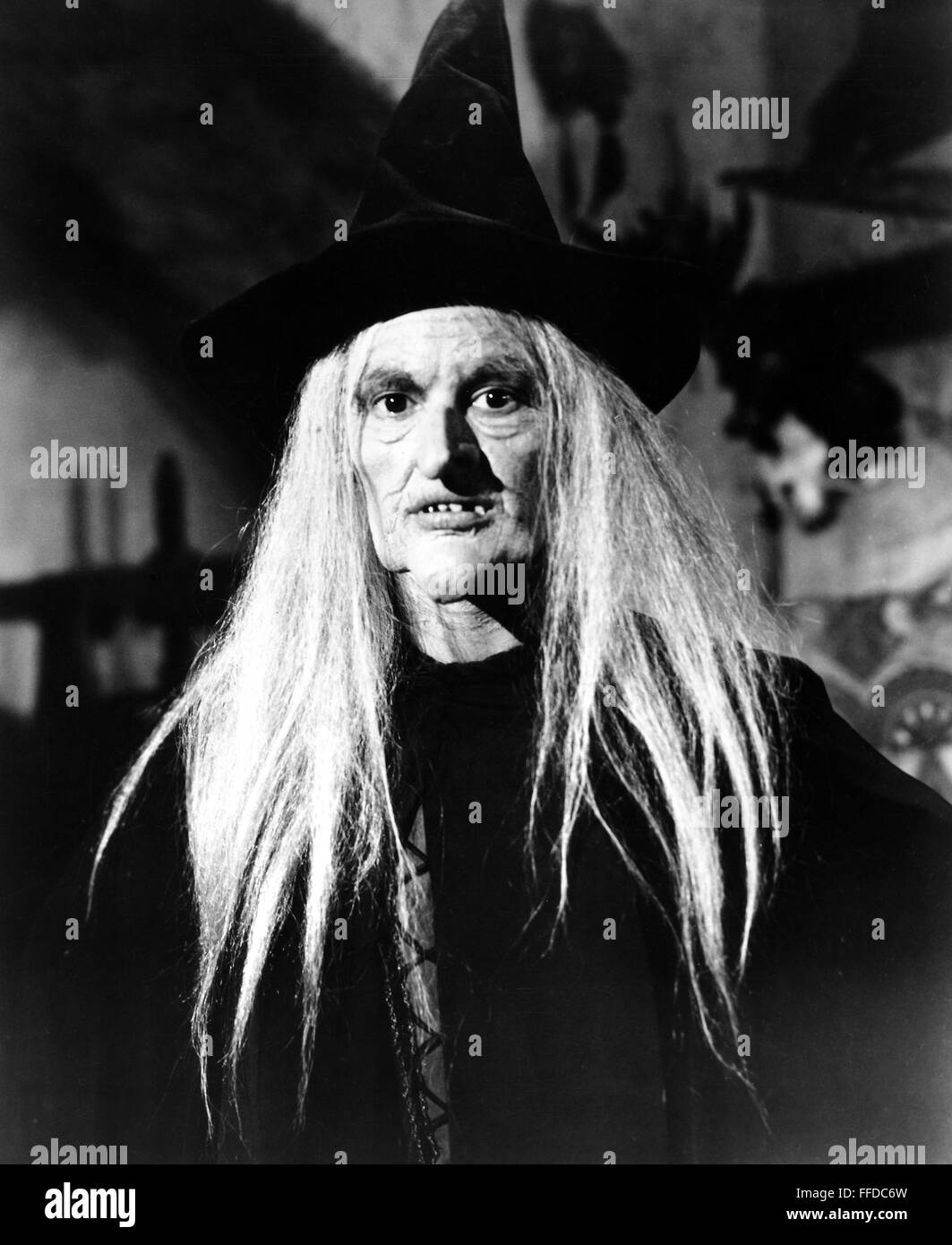 FILM STILL: WITCH, 1961. /nThe evil queen disguised as a witch in 'Snow ...