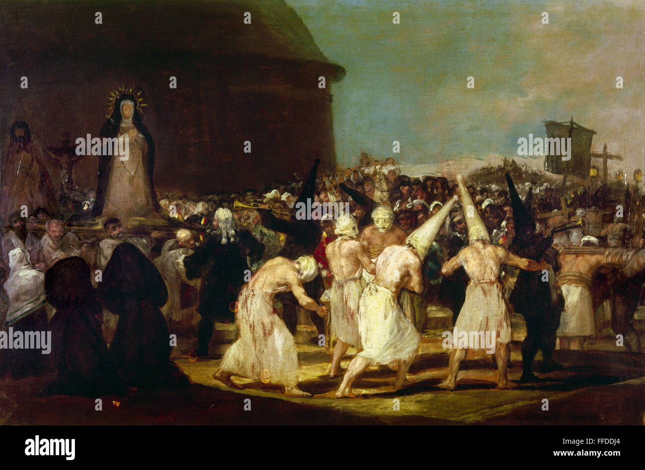 GOYA: FLAGELLANTS, 1793. /nProcession of the Flagellants. Oil on canvas ...
